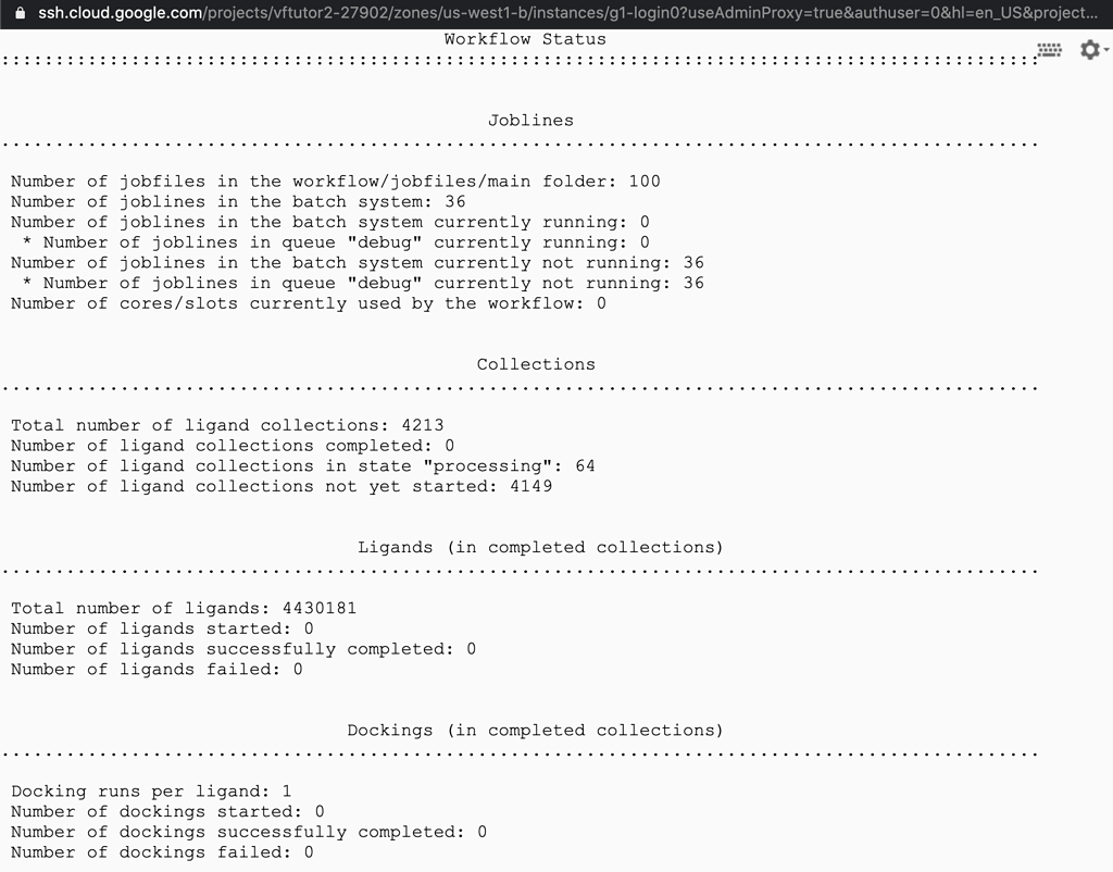 The pre-configured todo list run but if replaced with new ligands it fails - VFVS 1 ...